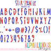 Star Spangle Embroidery Font - All Sizes – Alphalicious Designs