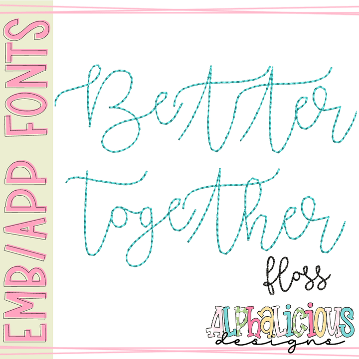 Floss Font – Alphalicious Designs