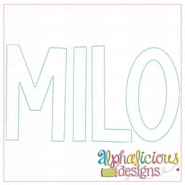 Milo Applique Font- Triple Bean – Alphalicious Designs
