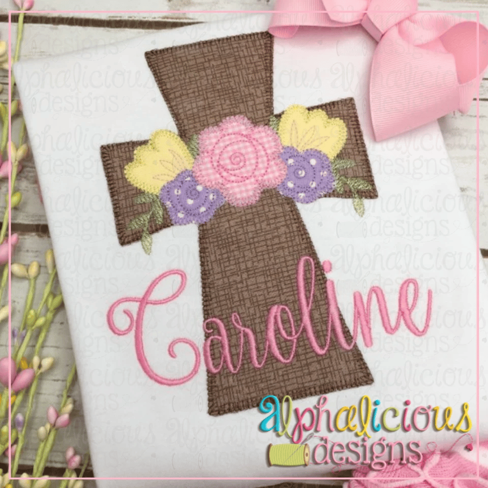 Floral Cross-Blanket – Alphalicious Designs