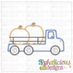 Flatbed Pumpkin Truck with Rails-ZigZag – Alphalicious Designs