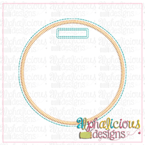 Bag Tag-Circle – Alphalicious Designs