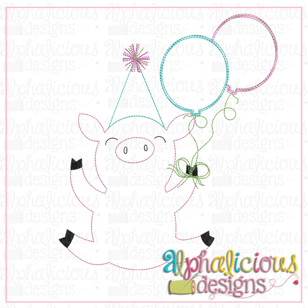 Birthday Pig-Triple Bean – Alphalicious Designs