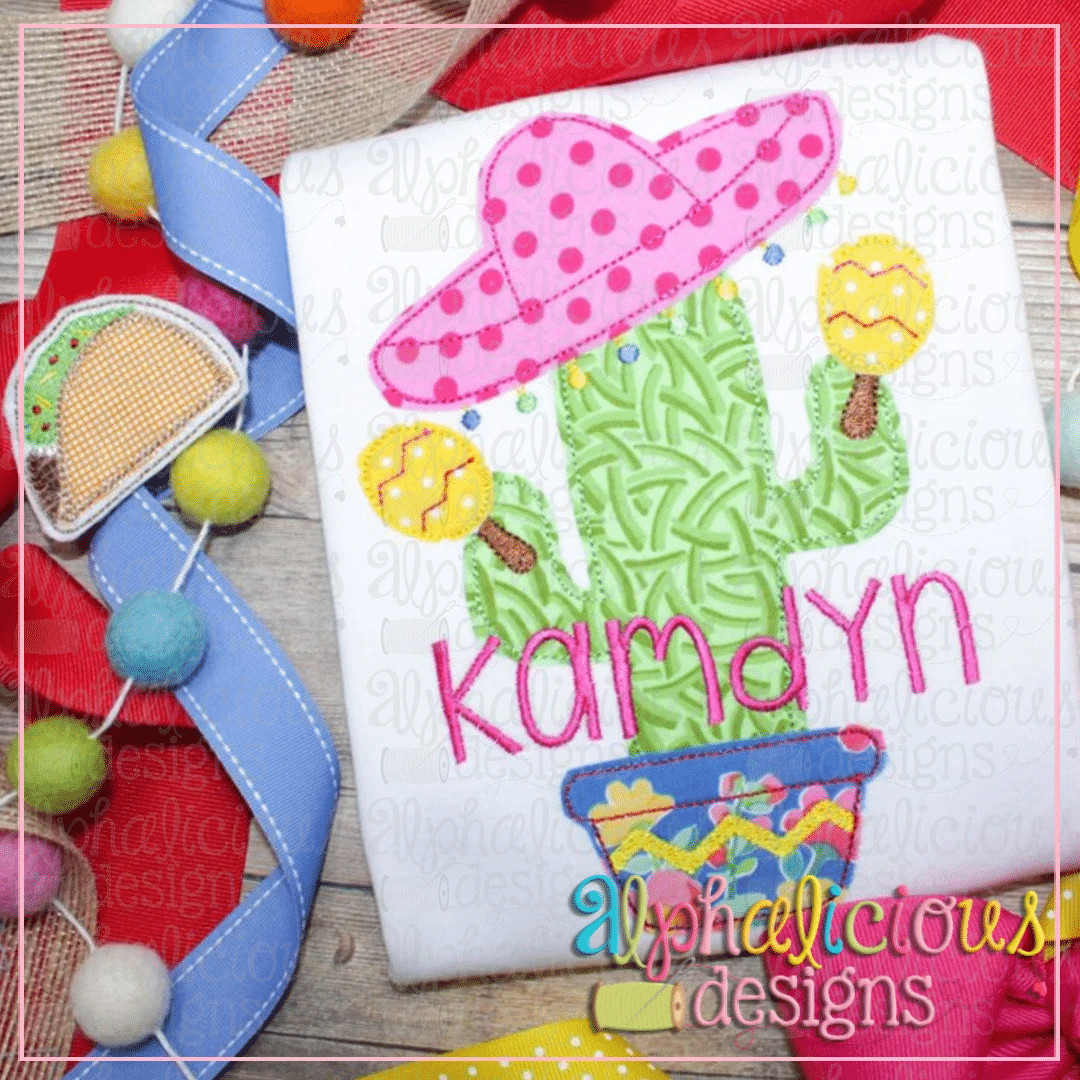 Fiesta Cactus- Triple Bean – Alphalicious Designs