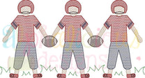 Football Player Three In A Row-Sketch – Alphalicious Designs