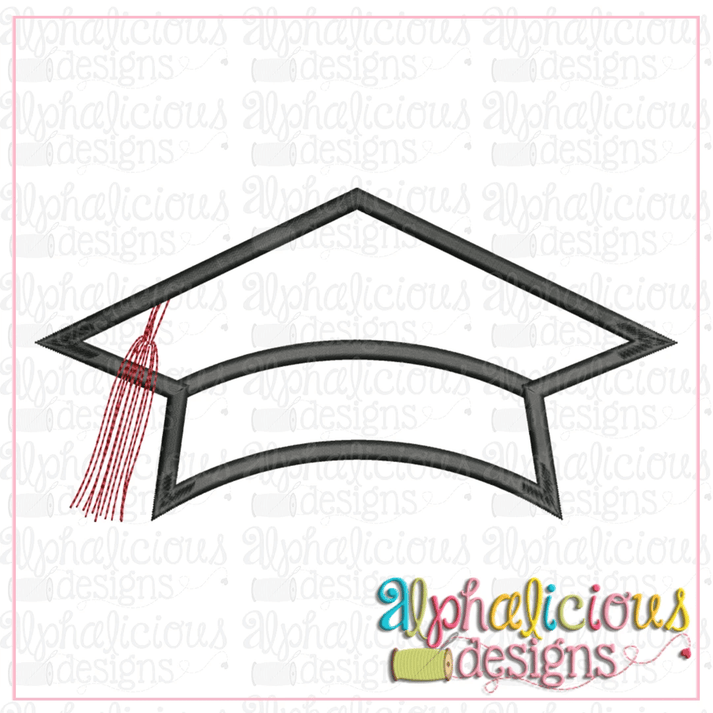 Graduation Hat with Tassel-Satin – Alphalicious Designs
