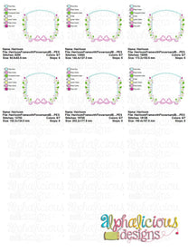 Heirloom Frame with Flowers and Bow – Alphalicious Designs