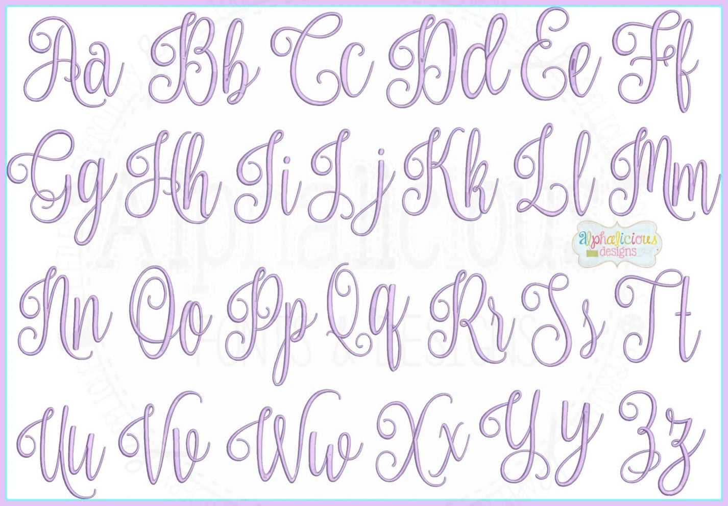 Olivia Embroidery Font – Alphalicious Designs