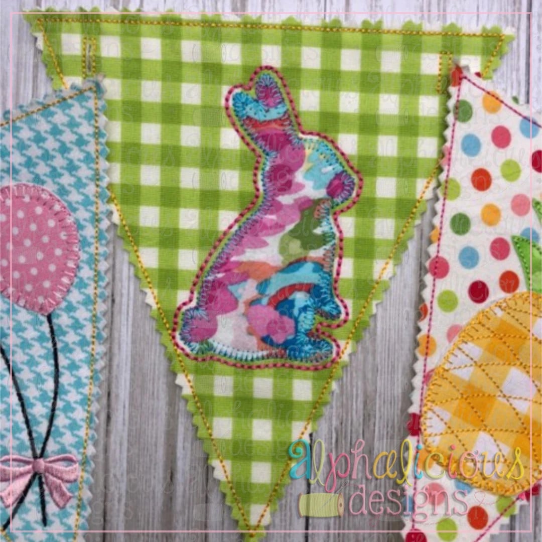 Pennant-Triple Bean – Alphalicious Designs