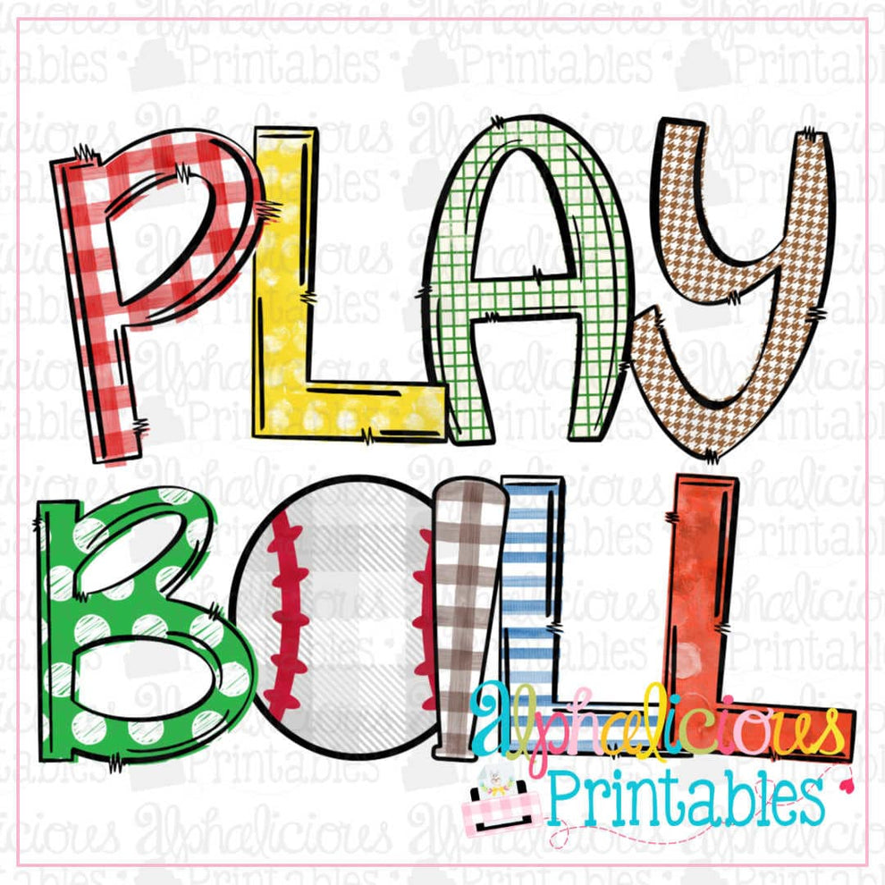 Play Ball-Printable – Alphalicious Designs