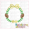 Preppy Girl Football Frame – Alphalicious Designs