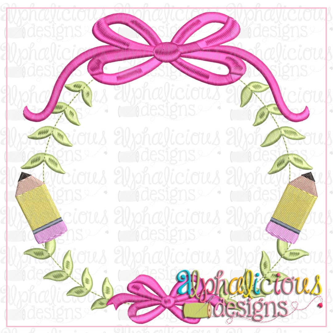 Preppy Girl Pencil Frame – Alphalicious Designs