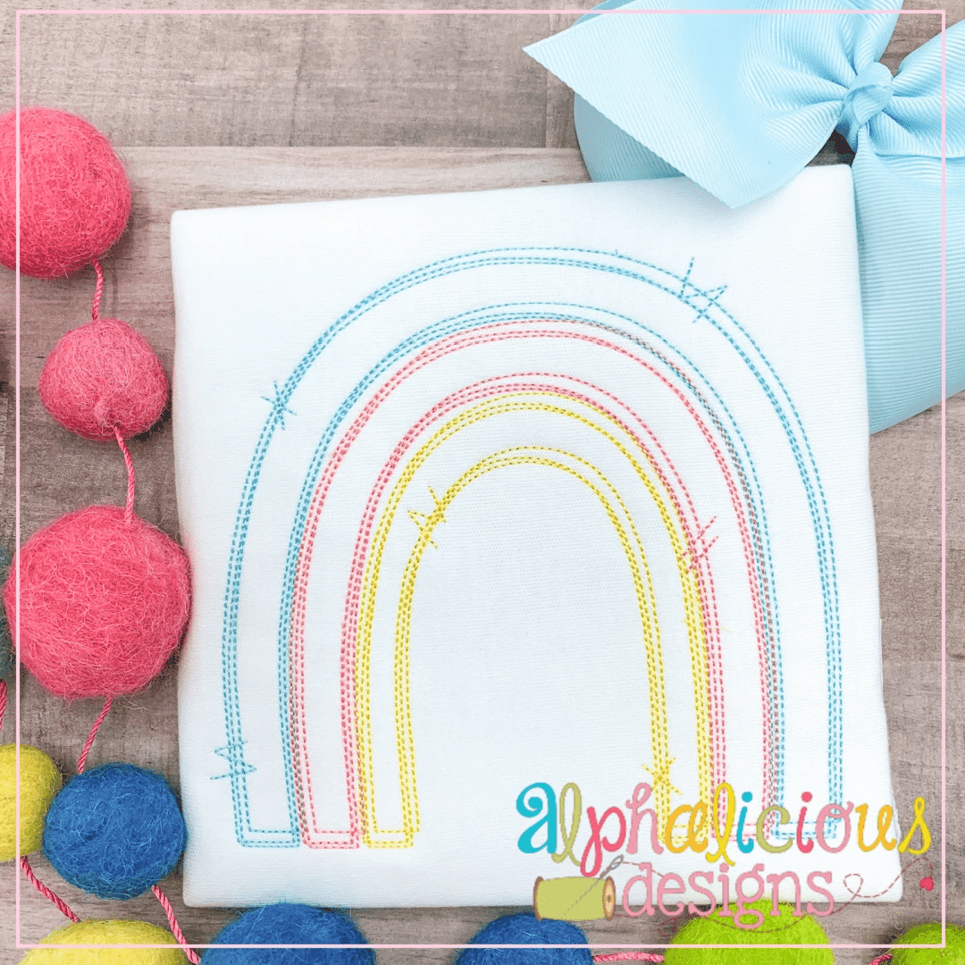Rainbow - Plain - Scribble – Alphalicious Designs