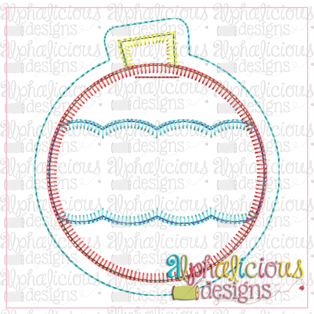 Round Ornament-Ornament – Alphalicious Designs