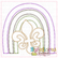Rainbow with LaFleur- Blanket – Alphalicious Designs