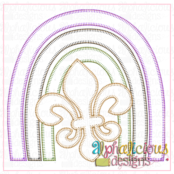 Rainbow with LaFleur- Blanket – Alphalicious Designs