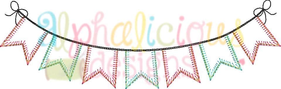 Simple Bunting Banner-Blanket – Alphalicious Designs