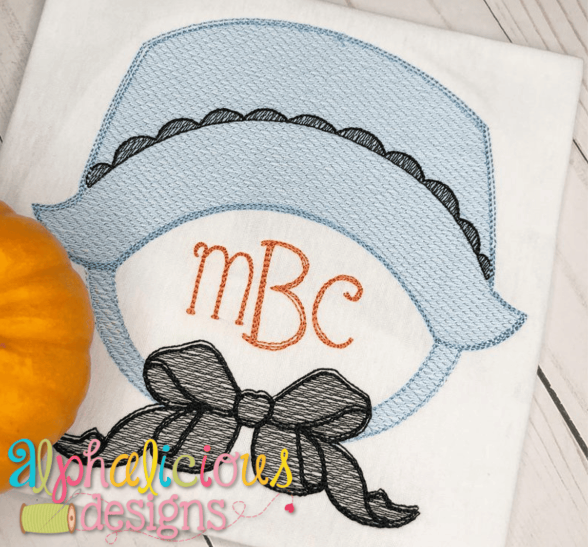 Thankful Bonnet-Sketch – Alphalicious Designs