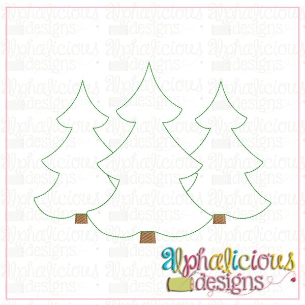 Tree Farm Trio-Triple Bean – Alphalicious Designs