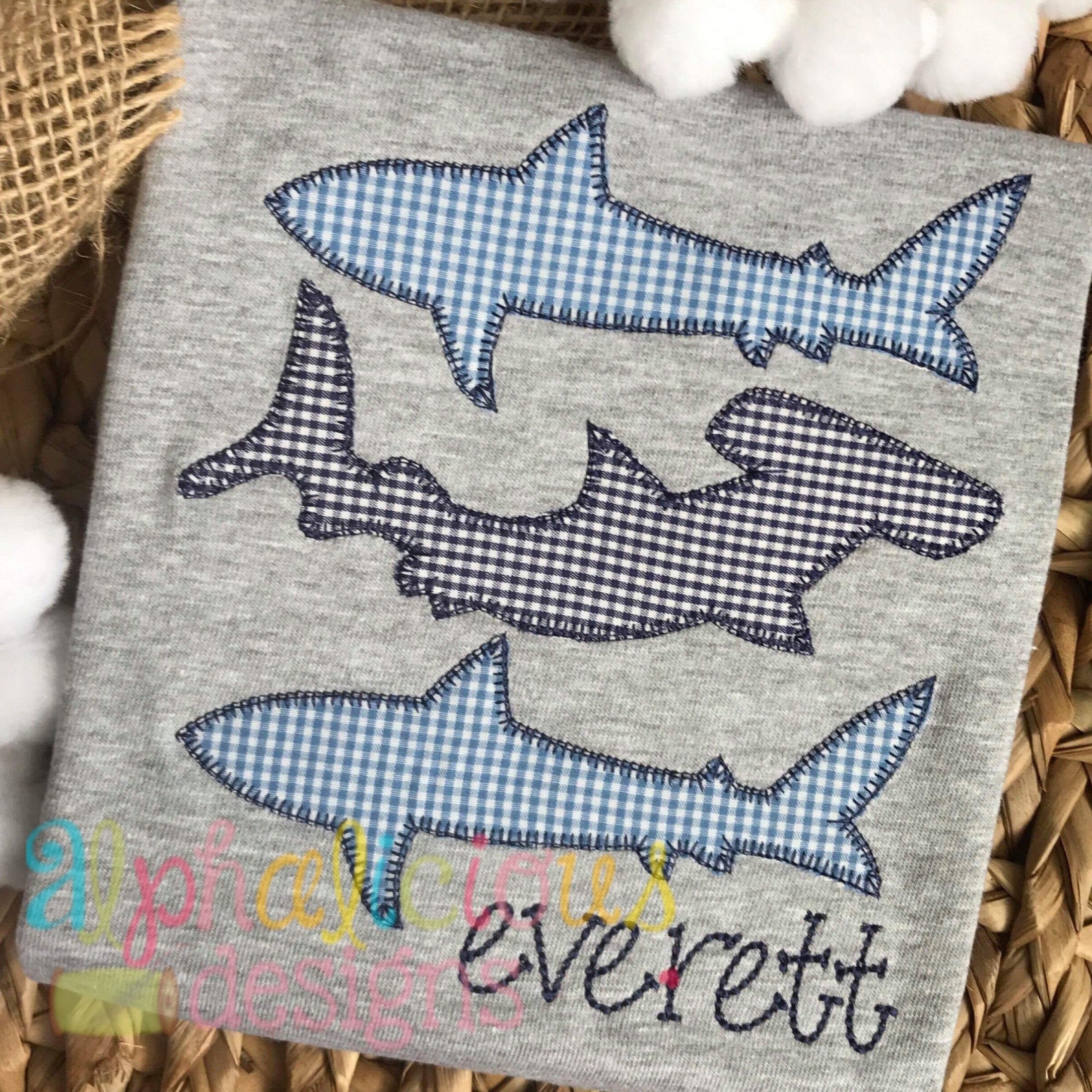 Triple Threat Shark Stack-Blanket – Alphalicious Designs