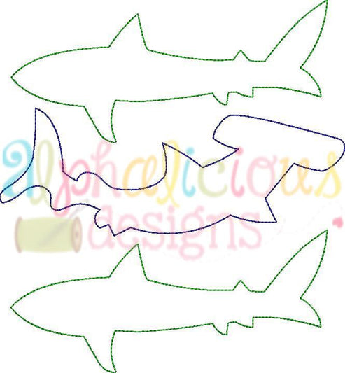 Triple Threat Shark Stack-Triple Bean – Alphalicious Designs