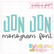Jon Jon Monogram Font-Sketch – Alphalicious Designs