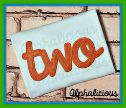 TWO- Cursive Applique – Alphalicious Designs