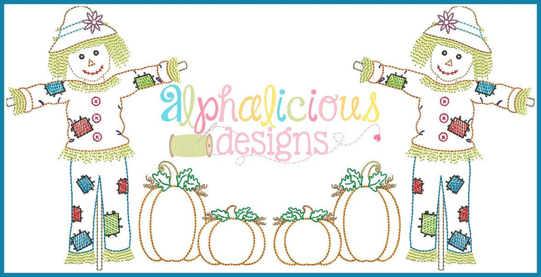 Vintage Scarecrow Frame – Alphalicious Designs