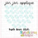 Jon Jon Applique Monogram Font-Triple Bean – Alphalicious Designs