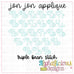Jon Jon Applique Monogram Font-Triple Bean – Alphalicious Designs
