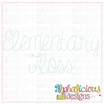 Elementary Script Floss Embroidery Font – Alphalicious Designs